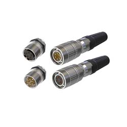 Разъемы круглые промышленные металлические (соединители низкочастотные ...