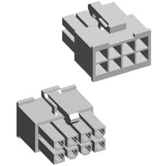 Серия 5557 (Mini-Fit Jr. MOLEX 39012-0) двухрядная розетка на кабель ...